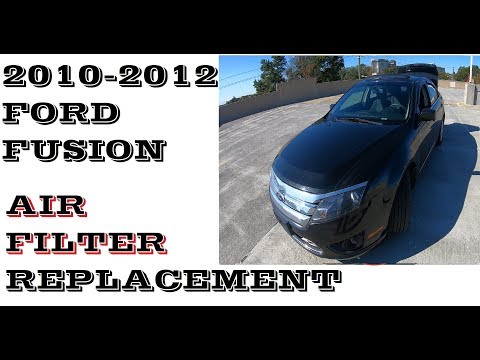 How to replace Air Filter in 2010 2011 2012 Ford Fusion