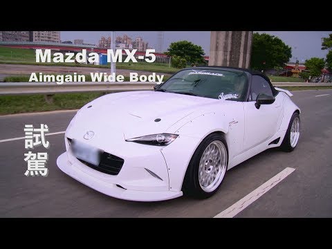 Widebody Mazda MX-5 by Aimgain Looks Killer in White - autoevolution