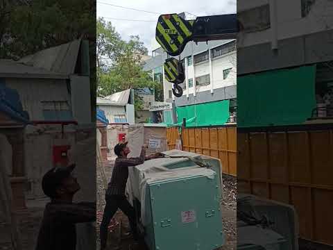 Metering Cubical| Installation Work ⚡ #electrical #distribution #mseb #electricalengineering #crane