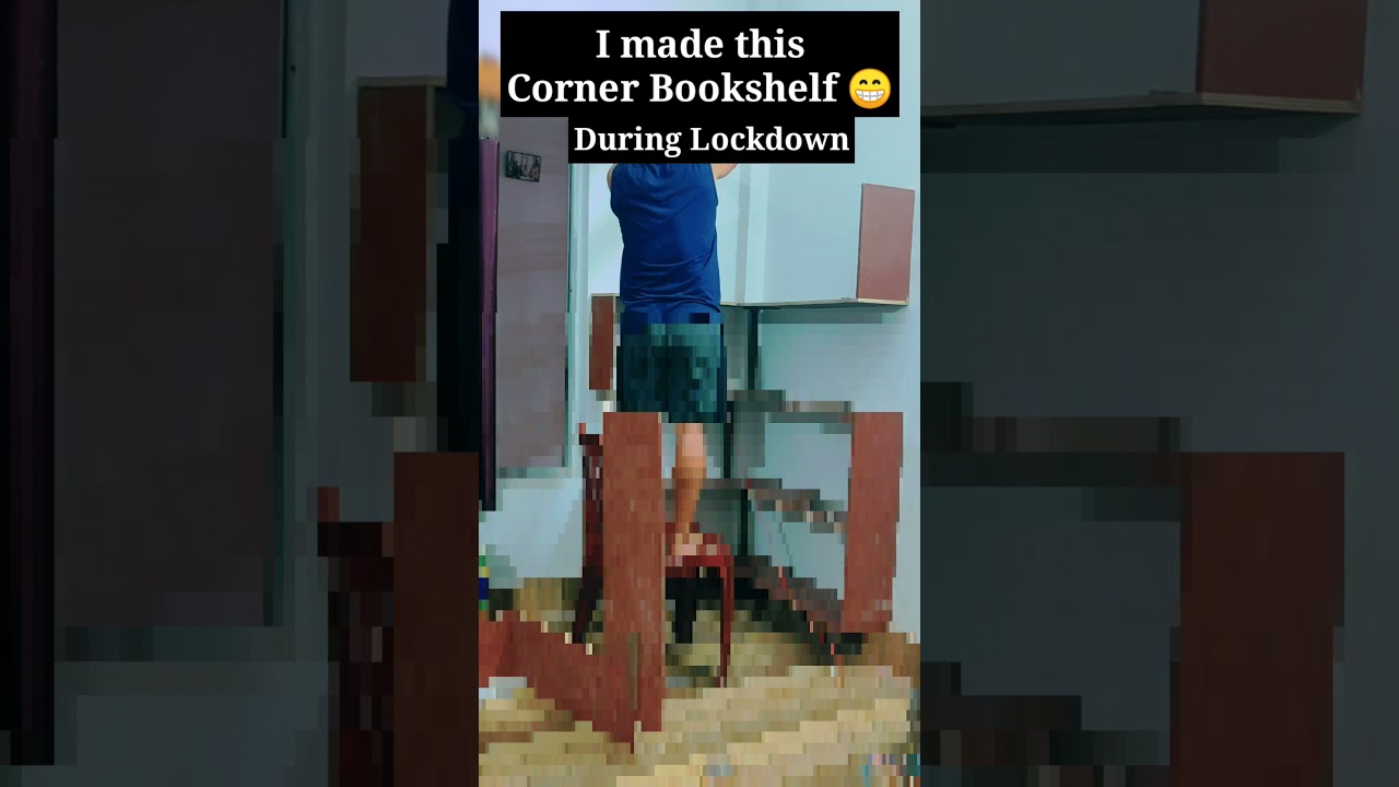 #Lockdown#I made Corner BookShelf @You can also make this