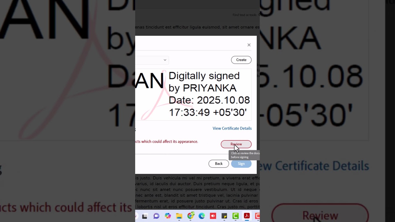 How to sign PDF documents Using a Digital Signature #pdf #digitalsignature #adobe #windows  #tricks