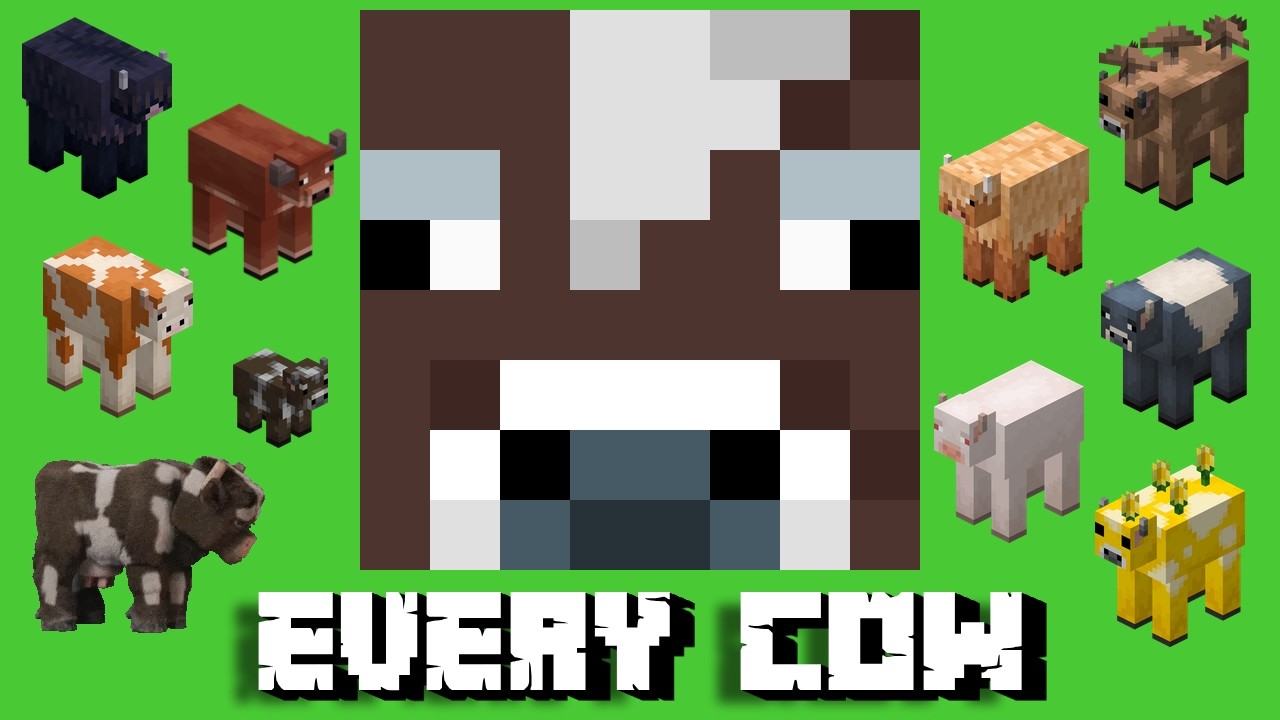 Every Minecraft Cow Ever
