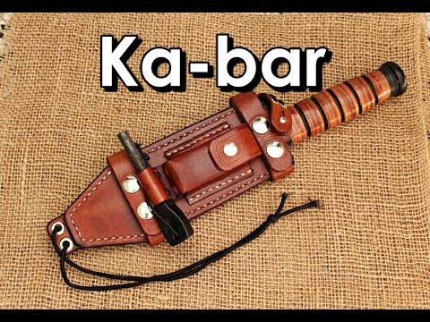 Ka-bar knife leather sheath Dc3 pouch