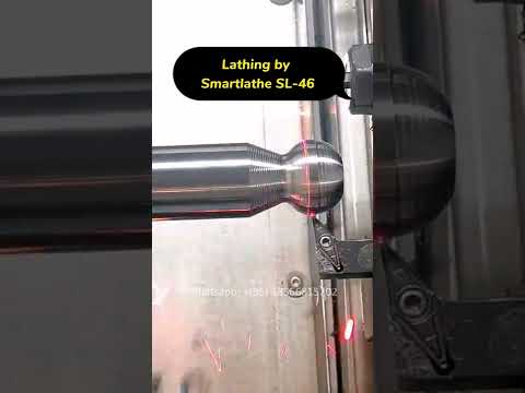 How to process the #304 S.S workpiece by Smartlathe SL-46 with fine lathing process at the end