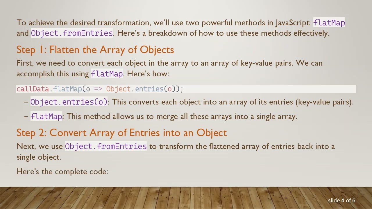 Converting a Dynamic Array into a Single Object in JavaScript