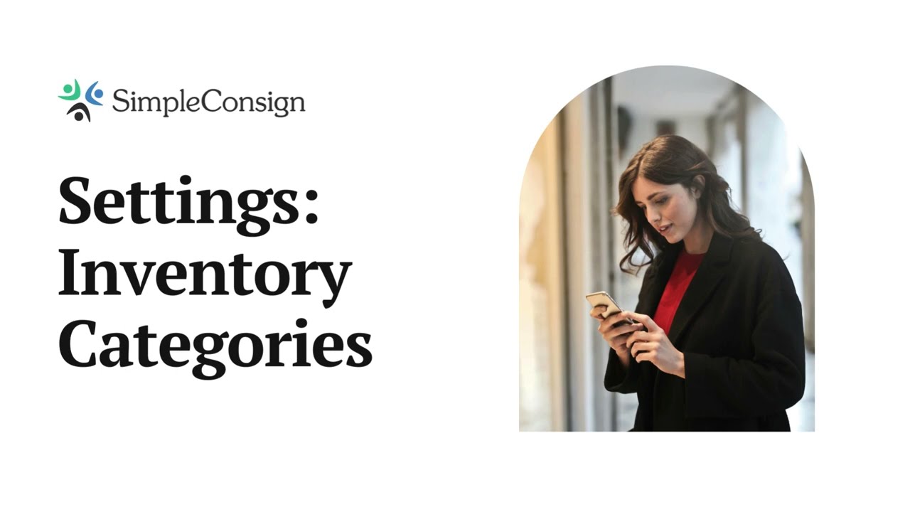 Settings: Inventory Categories