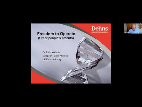 WEBINAR: An introduction to IP - Freedom to Operate (FTO)