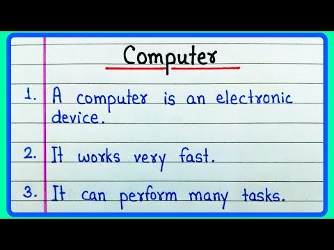 10 lines essay on computer in English | Essay on computer | Computer essay in English 10 lines