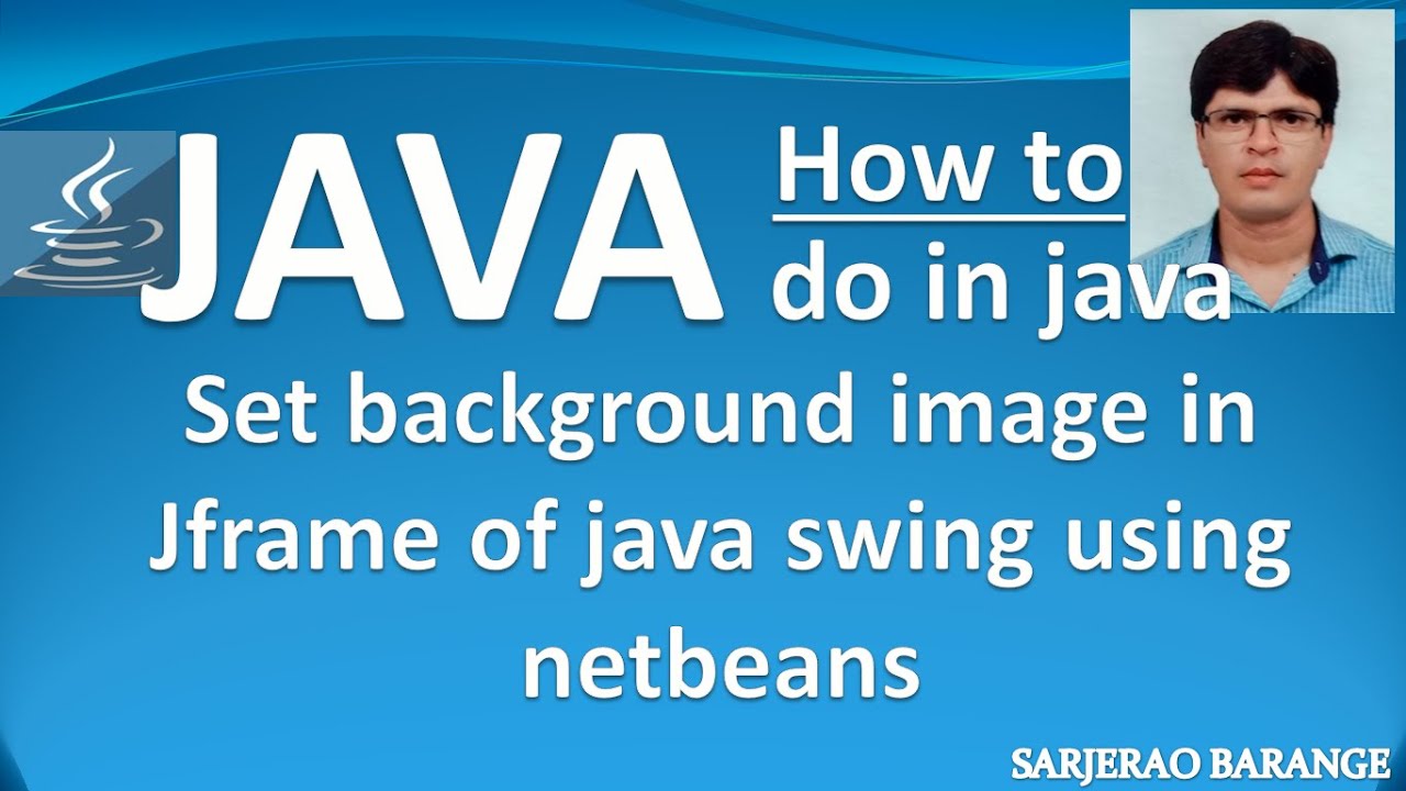 How to set background image in JFrame of java swing using netbeans.