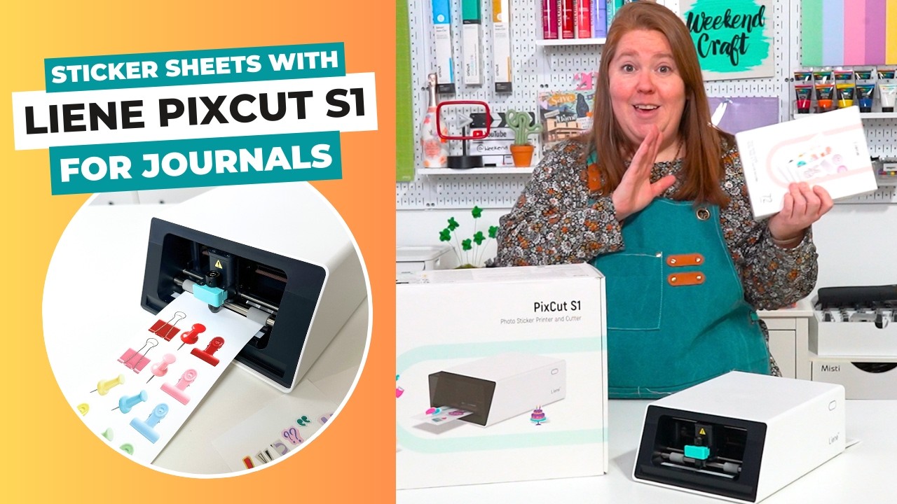How to Make Sticker Sheets with the Liene Pixcut S1. DIY Stickers for Planners and Junk Journals.