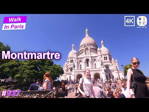 MONTMARTRE: Like You're REALLY There 🤩 4K Sunny Paris Walk (Sacré-Cœur, Love Wall)