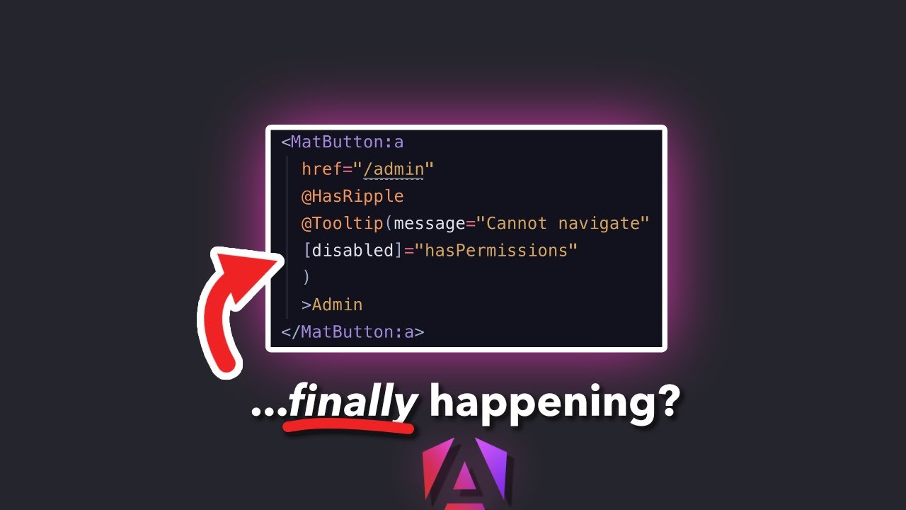 Angular without selectors is (probably) coming