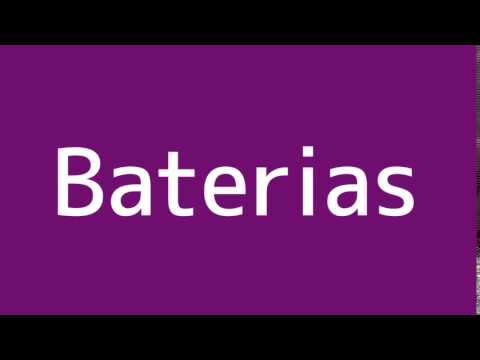 How to say Batteries in Spanish