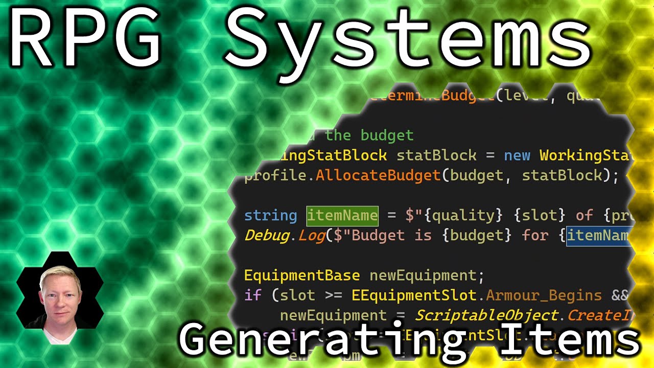 Unity RPG Tutorial: Generating Items