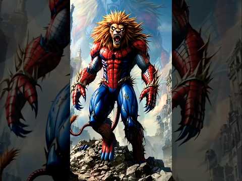 Spider Man aur Lion milkar kya bante hai? ???? #shorts #spiderman #cartoon #spidermancartoon