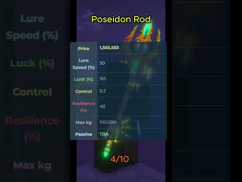 EVERY New Rod in the FISCH ATLANTIS Update! #fischupdate