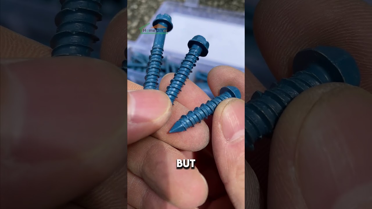 Few people know about concrete screws #homediyer #HomeDIYer  #tools #diy #tools4life #fasteners