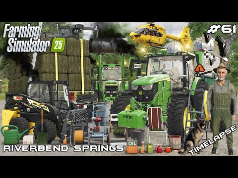 BALE HAULING & SLURRY SPREADING - MEADOW WORK | Animals on RIVERBEND | Farming Simulator 25 | EP 61