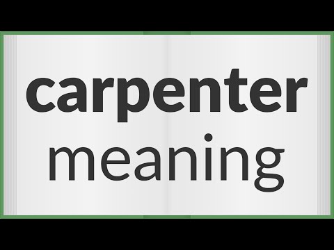 Carpenter | meaning of Carpenter