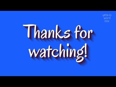 How to say "clough"! (High Quality Voices)