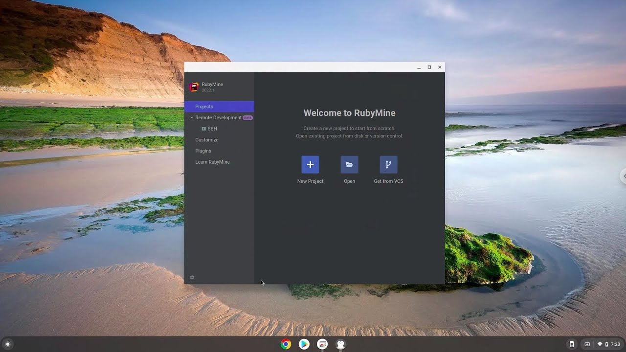 How to install RubyMine 2022 on a Chromebook