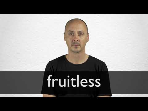 FRUITLESS definition and meaning | Collins English Dictionary