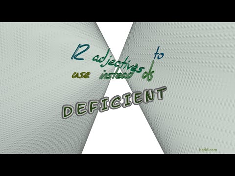 deficient - 14 adjectives meaning deficient (sentence examples)