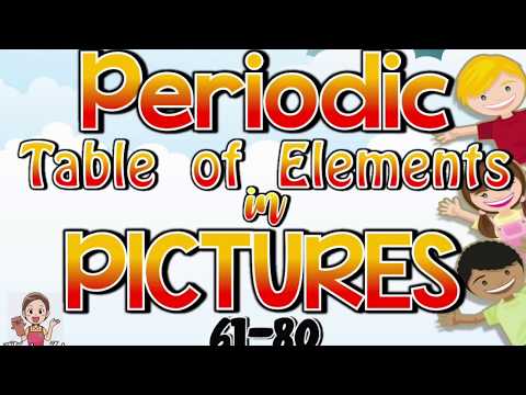 61-80 PERIODIC TABLE OF ELEMENTS (chemistry)