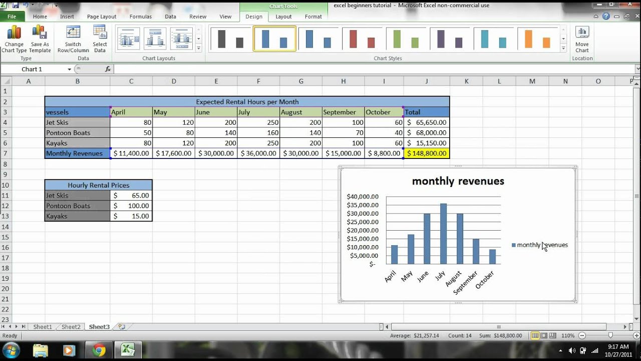 Excel 2010 Tutorial for Beginners - Part 3