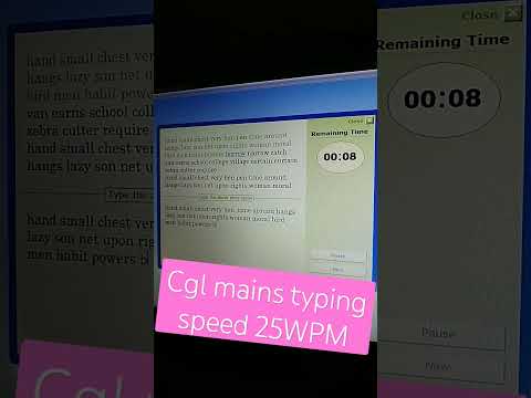 ssc cgl mains 2023 typing speed gross speed 25wpm#cgl2023 #ssc #typing #speed #chsl #motivation