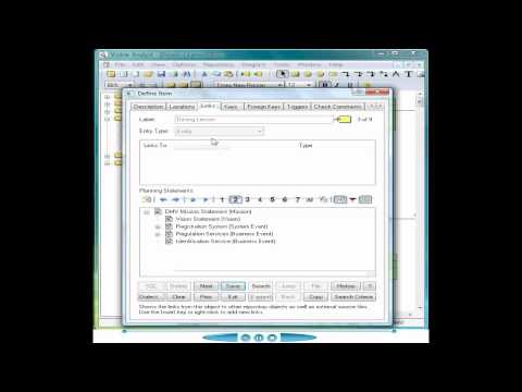 eTutorial Brief: Visible Analyst Repository Integration