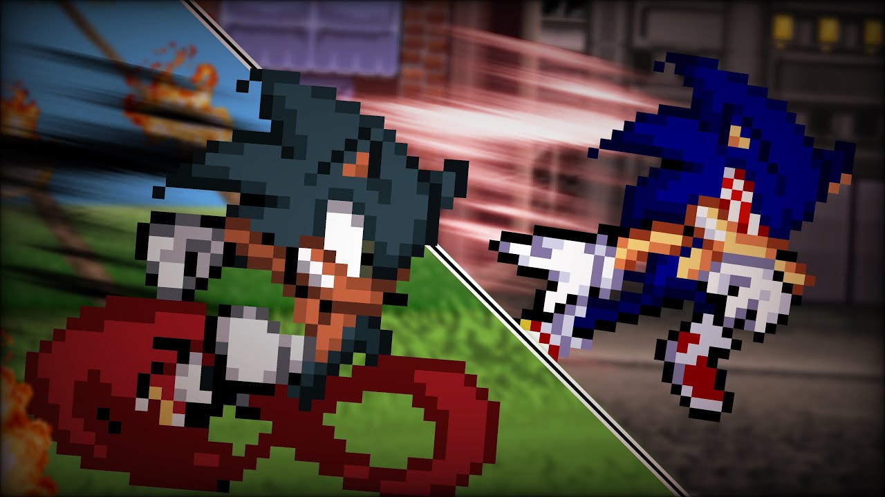 Extra Life Sonic VS Fleetway Sonic | Revised [Sticknodes Animation]