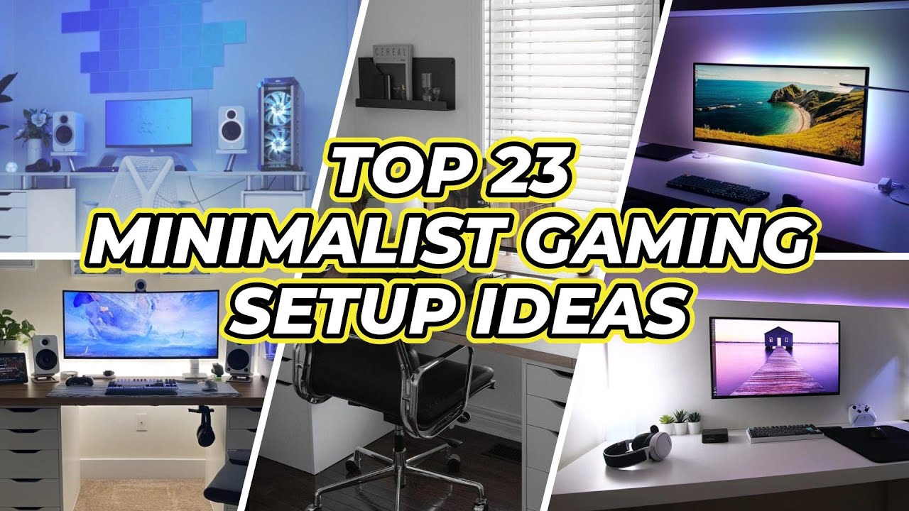 Top 23 Minimalist Gaming Setup Ideas