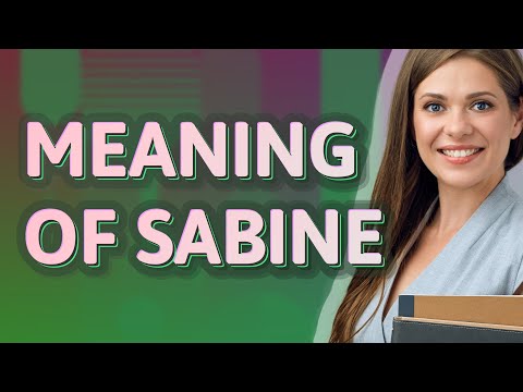 Sabine | meaning of Sabine
