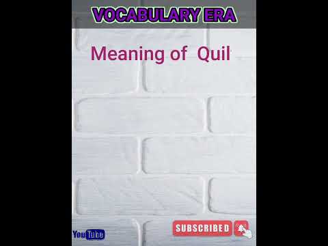Meaning of Quilt || Hindi mein Quilt ko kya kahta hai