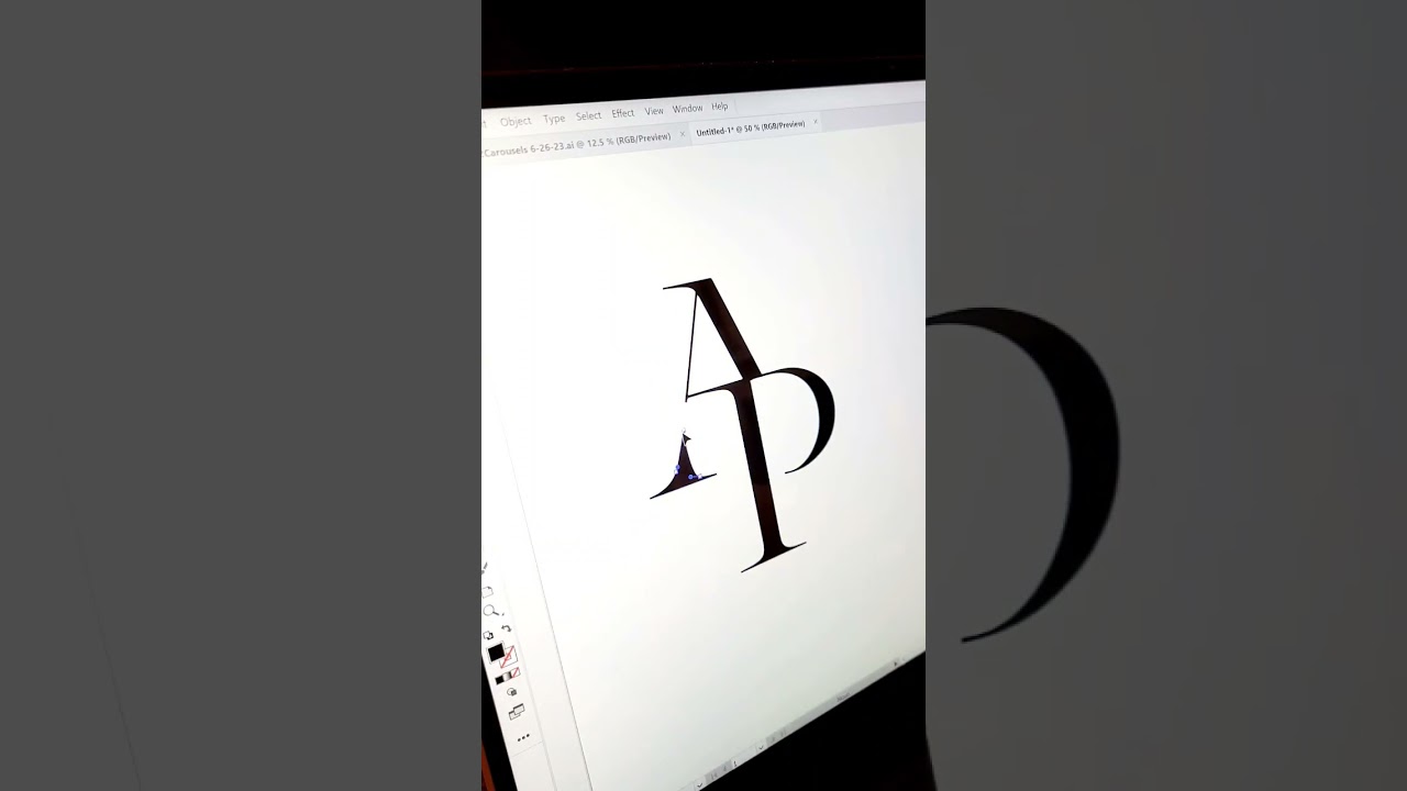 Design with us ✨ The letters A+P as a logo