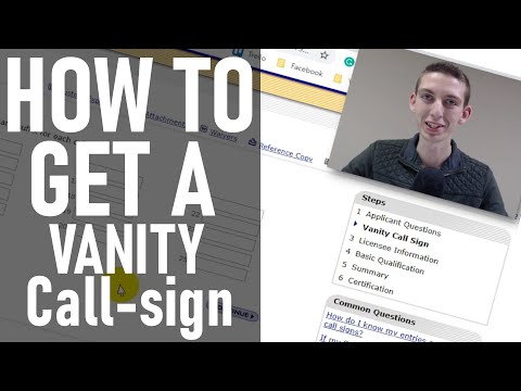 How to Get a Vanity Call-sign by Cody W3AMG