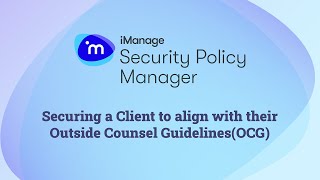 iManage Security Policy Manager Software - 2025 Reviews, Pricing & Demo