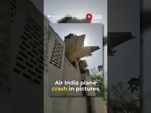 IN PICS | Air India Flight Crashes Near Ahmedabad’s B J Medical College, 242 Onboard