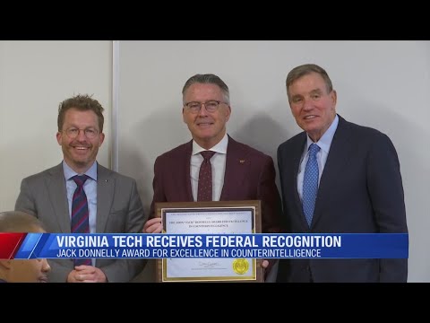 Virginia Tech recognized with federal counterintelligence award