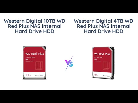 WD Red Plus 10TB vs 4TB NAS Internal Hard Drives Comparison