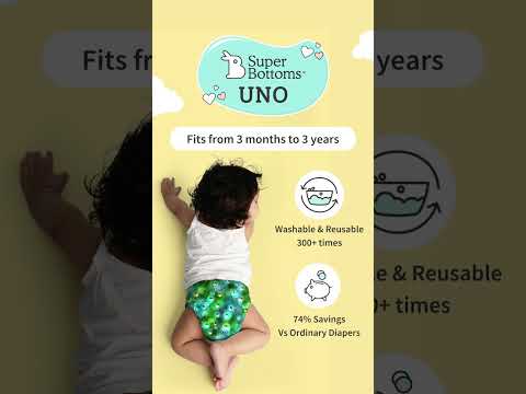 SuperBottoms UNO - The Ultimate Cloth Diaper @ ₹559 ONLY!