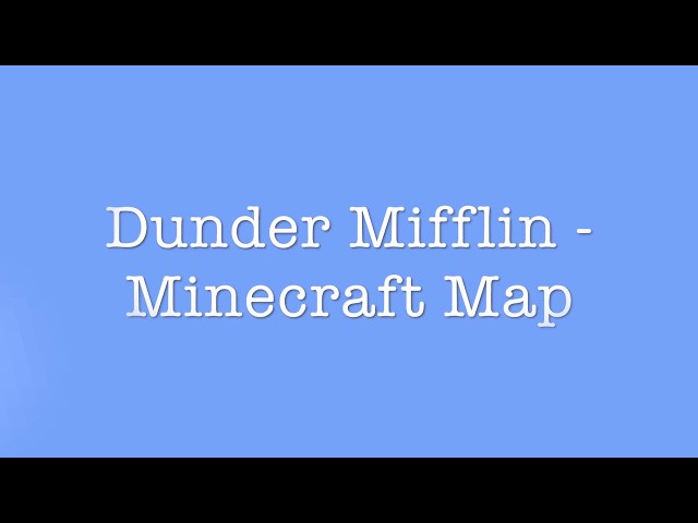 Dunder Mifflin Building from NBC's 'The Office' Minecraft Map