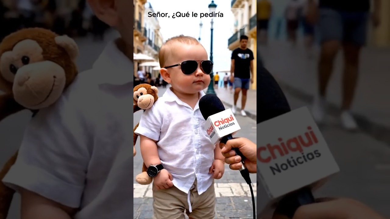 Baby, what wishes would you ask a Genie for? #veo3 #latinohumor #funnybabies