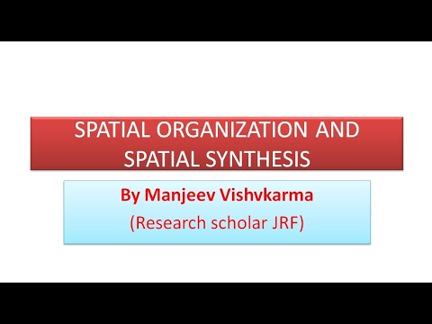 SPATIAL ORGANIZATION AND SPATIAL SYNTHESIS