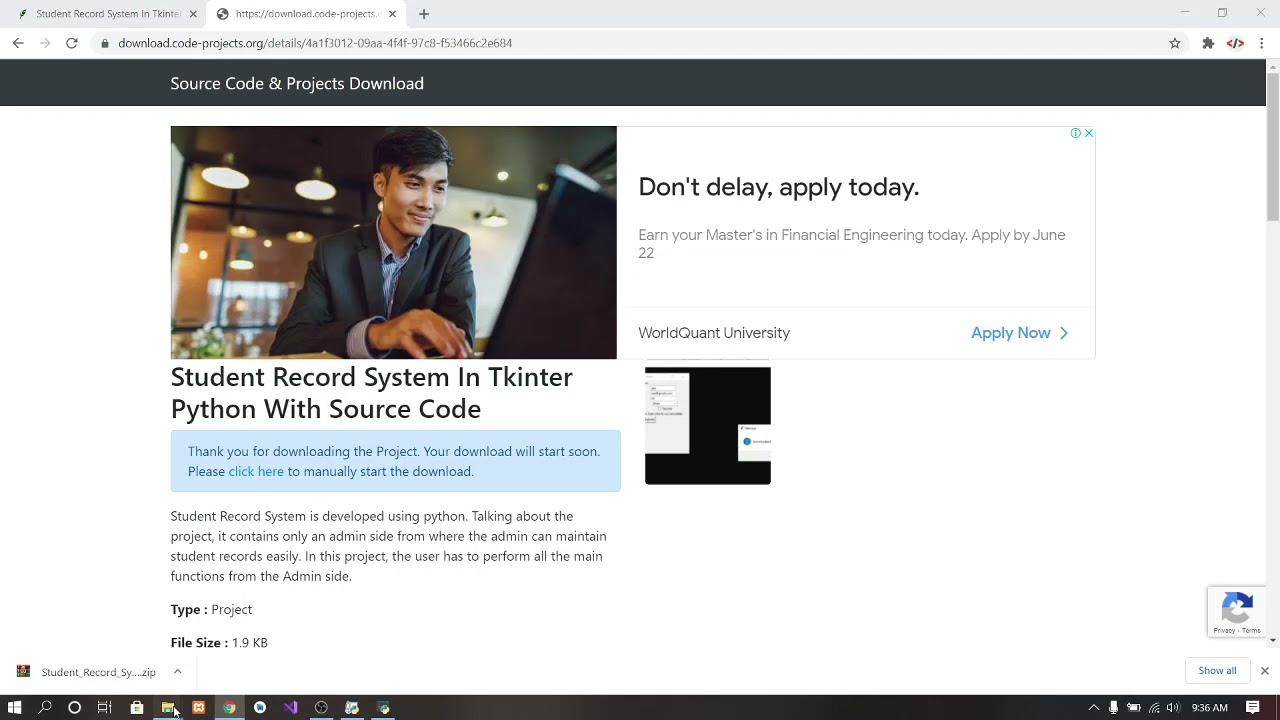 Student Record System in Tkinter Python with source code | Source Code & Projects