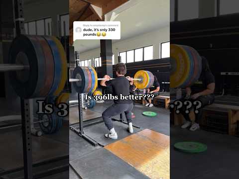 Heavy front squat PR nearly 400 LBS ! #weightlifting #frontsquat #pr #olympicweightliftint #gym