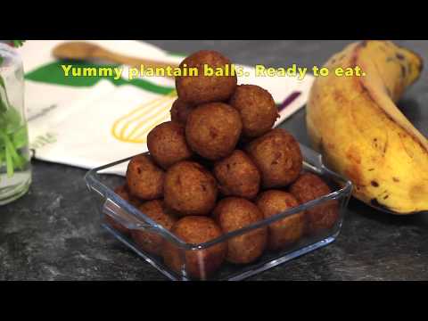 Spanish food recipes easy to make- Plantain Balls Plantain Recipe