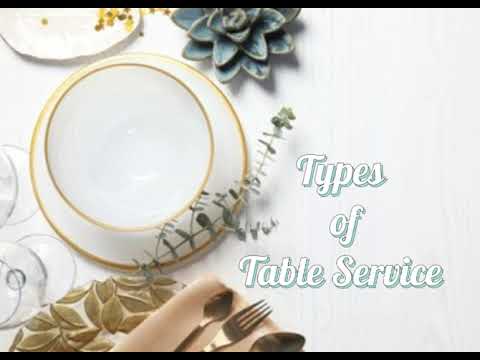 Types of Table Service