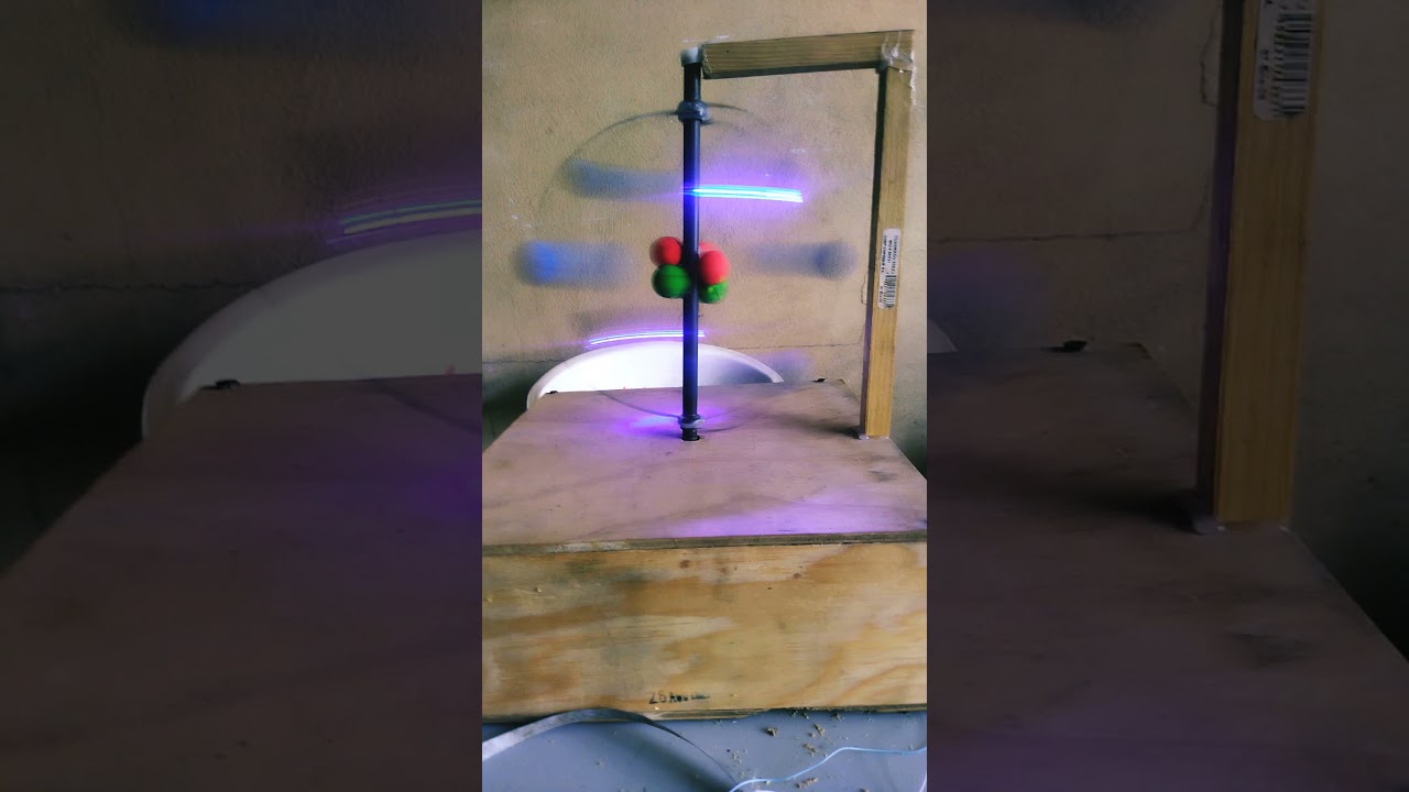 Maqueta átomo giratorio con Luz.